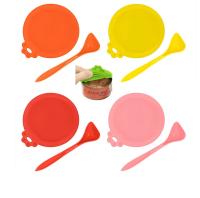 China BPA Free Silicone Dog Food Can Covers Pet Food Can Lid 1 Fit 3 Standard Size Food Cans for sale