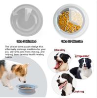 China Silicone Feeding Pet Bowls 2 In 1 Lickimat Slow Feeder Bowls With Suction Cup for sale