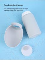 China 550ml Folding Outdoor Pet Feeding Bottle Portable Puppy Cat Drinking Water Bottle for sale