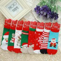 China Kids Funny Cotton Socks Cartoon Christmas Santa Claus Socks For Boy Girls for sale