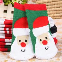 China Kids Funny Cotton Socks Cartoon Christmas Santa Claus Socks For Boy Girls for sale