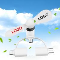 China 3 In 1 Electric Mini USB Cellphone Fan Portable USB Mini Fan For Laptop for sale