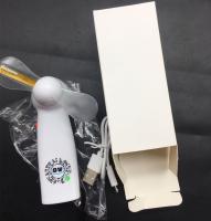 China Customized Logo Plastic Mini LED Fan Light Up Message Fan Innovative Gift for sale