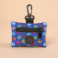 China Colorful Polyester Pet Accessories Portable Outdoor Cat Dog Poop Bag Container for sale