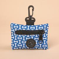China Colorful Polyester Pet Accessories Portable Outdoor Cat Dog Poop Bag Container for sale
