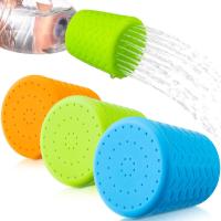 China Portable Pet Dog Shower Head Outdoor Water Sprayer Pet Bathing Tools Water tube Dog Paw Cleaner Silicone Pet Dog Shower Head for sale