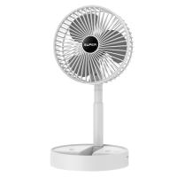 China In Stock Folding Portable Fan Floor Standing Fan USB Rechargeable Wireless Telescopic Fans With Promotional Gift Box for sale