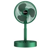China In Stock Folding Portable Fan Floor Standing Fan USB Rechargeable Wireless Telescopic Fans With Promotional Gift Box for sale