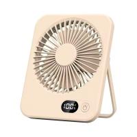 China USB Hanging Portable Fan Desk Fan Air Cooling Mini Table Fan With Digital Display for sale