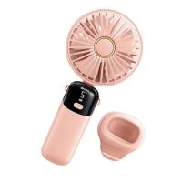 China Mini Desk Foldable Fan 1200mAh 5 Speeds Ultra Quite Portable Handheld Fan for Women Girl for sale