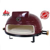 China KIMSTONE 21 Inch Mini Outdoor Garden Portable China Wooden Burning Charcoal Pizzaofen Brick Pizza Oven Wood Fired Grill for Sale for sale