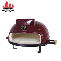 China KIMSTONE 21 Inch Bbq Grill Outdoor Kitchen Offset Smoker Pizza Oven Grill for Outdoor Cooking for sale