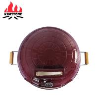 China KIMSTONE 21 Inch Bbq Grill Outdoor Kitchen Offset Smoker Pizza Oven Grill for Outdoor Cooking for sale