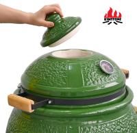 China Kamado New Design Kimstone 21 Inch Kamado Hanging Grill Clay Tandoor Oven Ceramic Grill for sale