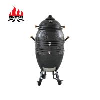 China Kimstone High Quality 21 Inch  Ceramic Charcoal Smoker Grill  Tandoor Oven Big Space Hanging Grill Portable for Outdoor & Indoor for sale