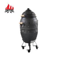 China Kimstone High Quality 21 Inch  Ceramic Charcoal Smoker Grill  Tandoor Oven Big Space Hanging Grill Portable for Outdoor & Indoor for sale
