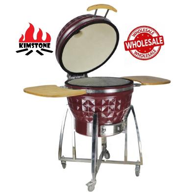 China KIMSTONE Hot Sale Komodo Diamond 24 Inch Parrilla Para Barbacoas Outdoor Bbq Ceramic burner Pizza Oven Kamado Charcoal Bbq Grill for sale