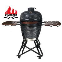 China KIMSTONE 21inch Kamado Grill Outdoor Kitchen Midium China Keramik Kamado Pizza Oven Forno Charcoal Barbecue Grill Parrillera for sale