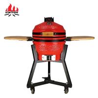 China KIMSTONE 16 Inch Bbq Egg Grill Kamado Mullite Kamado Grill Xl Camping Bbq Grill for sale