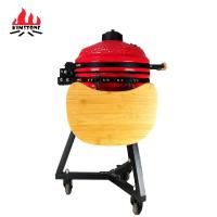 China KIMSTONE 16 Inch Bbq Egg Grill Kamado Mullite Kamado Grill Xl Camping Bbq Grill for sale