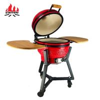 China KIMSTONE 16 Inch Bbq Egg Grill Kamado Mullite Kamado Grill Xl Camping Bbq Grill for sale