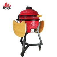 China KIMSTONE 16 Inch Bbq Egg Grill Kamado Mullite Kamado Grill Xl Camping Bbq Grill for sale