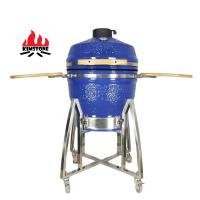 China KIMSTONE Kamado 22 Inch L Keramik Grill Blue Barbeque Charcoal Industrial Machine Mini Chicken Griller BBQ Egg Grill Smoker for sale