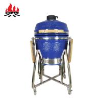 China KIMSTONE Kamado 22 Inch L Keramik Grill Blue Barbeque Charcoal Industrial Machine Mini Chicken Griller BBQ Egg Grill Smoker for sale