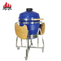 China KIMSTONE Kamado 22 Inch L Keramik Grill Blue Barbeque Charcoal Industrial Machine Mini Chicken Griller BBQ Egg Grill Smoker for sale