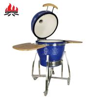 China KIMSTONE Kamado 22 Inch L Keramik Grill Blue Barbeque Charcoal Industrial Machine Mini Chicken Griller BBQ Egg Grill Smoker for sale
