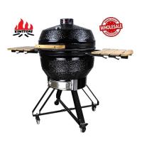 China KIMSTONE Kamado BBQ 26 Inches Grande Black Monster XXL Egg Charcoal Barbecue Grill Smoker for sale