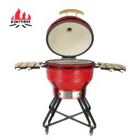 China KIMSTONE New Design Deflector 26 Inch Kamado Joetisserie Rotisserie Brown Kamado, Bbq Komodo 26 Inch Kamado Grill for sale