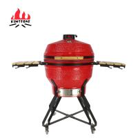 China KIMSTONE New Design Deflector 26 Inch Kamado Joetisserie Rotisserie Brown Kamado, Bbq Komodo 26 Inch Kamado Grill for sale