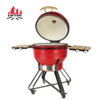 China KIMSTONE New Design Deflector 26 Inch Kamado Joetisserie Rotisserie Brown Kamado, Bbq Komodo 26 Inch Kamado Grill for sale