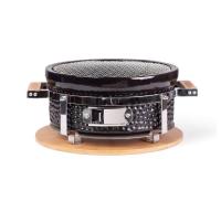 China KIMSTONE Japan Original Tabletop Mini BBQ Grill Portable Easy Assembled Charcoal Round Bbq Grill Ceramic Barbecue Grill for sale