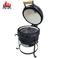 China KIMSTONE 13 Zoll Kamado Grill Keramik Bbq Grill Mini Ceramic Smoker Kamado Ceramic Barbecue Grill for sale