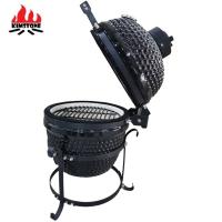 China KIMSTONE 13 Zoll Kamado Grill Keramik Bbq Grill Mini Ceramic Smoker Kamado Ceramic Barbecue Grill for sale