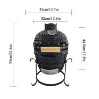 China KIMSTONE 13 Zoll Kamado Grill Keramik Bbq Grill Mini Ceramic Smoker Kamado Ceramic Barbecue Grill for sale
