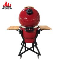 China 24 Inch BBQ Style Ceramic Grills Kamado Smoker Keramische BBQ for Home and Garden for sale