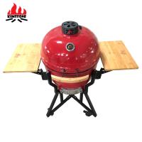 China 24 Inch BBQ Style Ceramic Grills Kamado Smoker Keramische BBQ for Home and Garden for sale