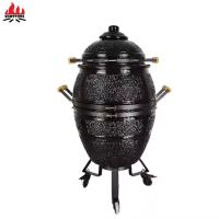 China KIMSTONE New Product 21 Inch Tandoor Oven Charcoal Smoker Grill Outdoor Cooking Grill Wide Space High-efficiency Grill for sale