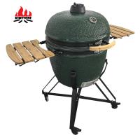 China KIMSTONE Large 28 Inch Kamado Grill Outdoor Kitchen Charcoal Barbecue Grill Smokeless Camping Barbecue Grill for sale