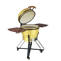 China KIMSTONE 2023 New Bbq Grill Parrilla Kamado 24 with Kamado Heat Deflector Bbq Grill Grate Lifter Cooking Gripper for sale