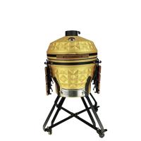 China KIMSTONE 2023 New Bbq Grill Parrilla Kamado 24 with Kamado Heat Deflector Bbq Grill Grate Lifter Cooking Gripper for sale