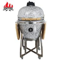 China KIMSTONE 2023 New Arrival Customized XL 21 Inch BBQ Charcoal Grill Ceramic Kamado Grill Smoker for sale