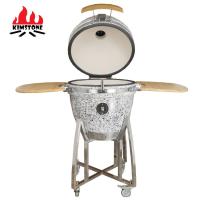 China KIMSTONE 2023 New Arrival Customized XL 21 Inch BBQ Charcoal Grill Ceramic Kamado Grill Smoker for sale