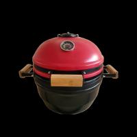 China New Product Kimstone Kimtop Series Tabletop Gas Kamado Grill 15 Inch Barbecue With Family for sale
