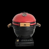 China New Product Kimstone Kimtop Series Tabletop Gas Kamado Grill 15 Inch Barbecue With Family for sale