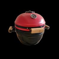 China New Product Kimstone Kimtop Series Tabletop Gas Kamado Grill 15 Inch Barbecue With Family for sale