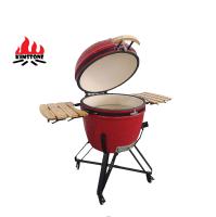 China KIMSTONE 28inch Kamado Grill Outdoor Kitchen Midium China Keramik Kamado and Pizza Oven Forno Charcoal Barbecue Grill Parrillera for sale